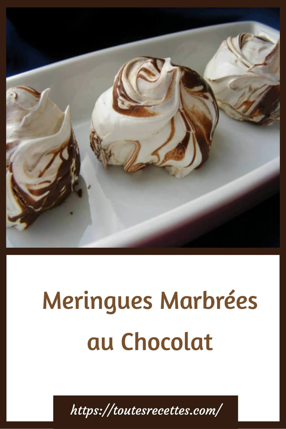 Meringues Marbrées au Chocolat – Toutes Recettes