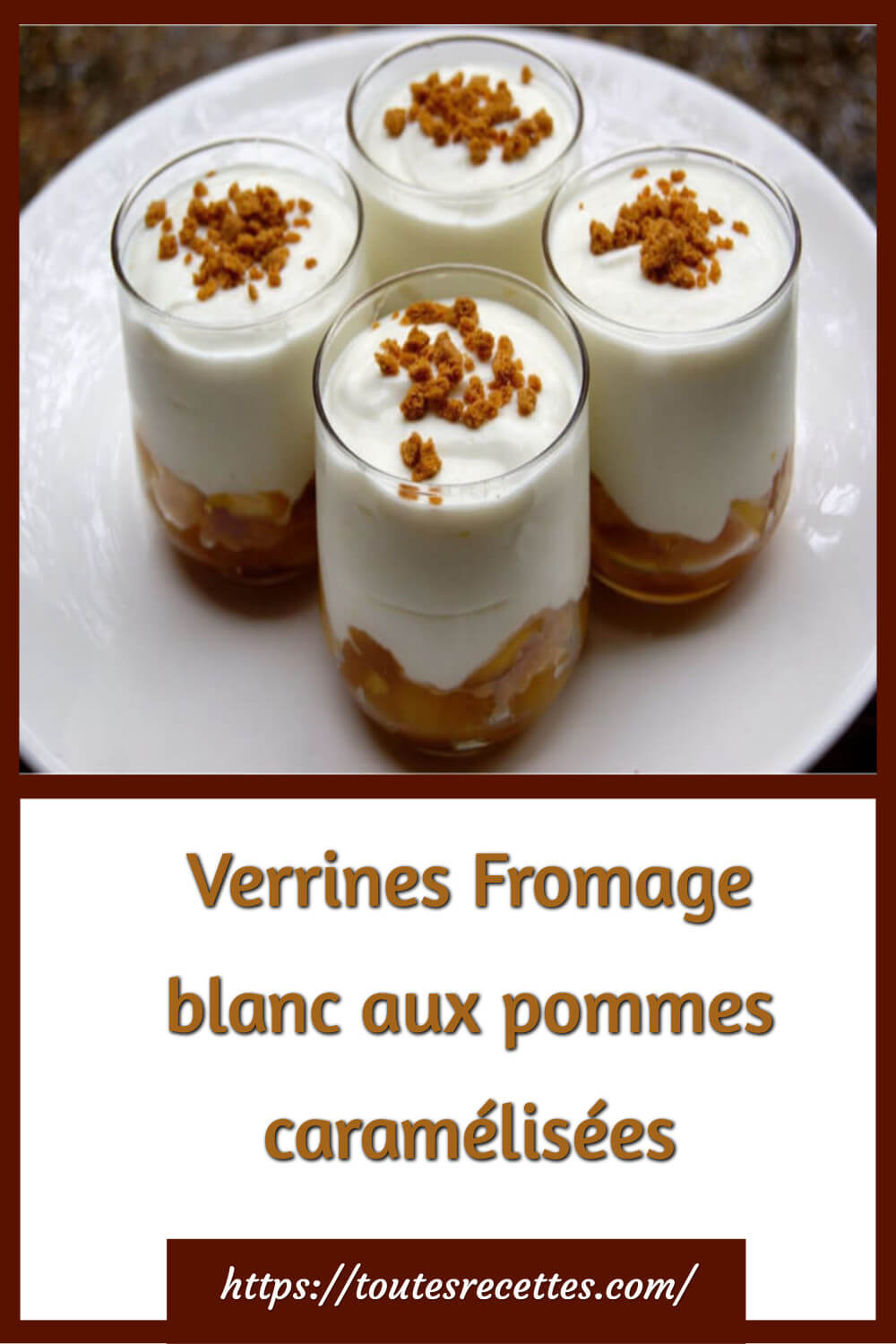 Verrines Fromage blanc aux pommes caramélisées – Toutes Recettes