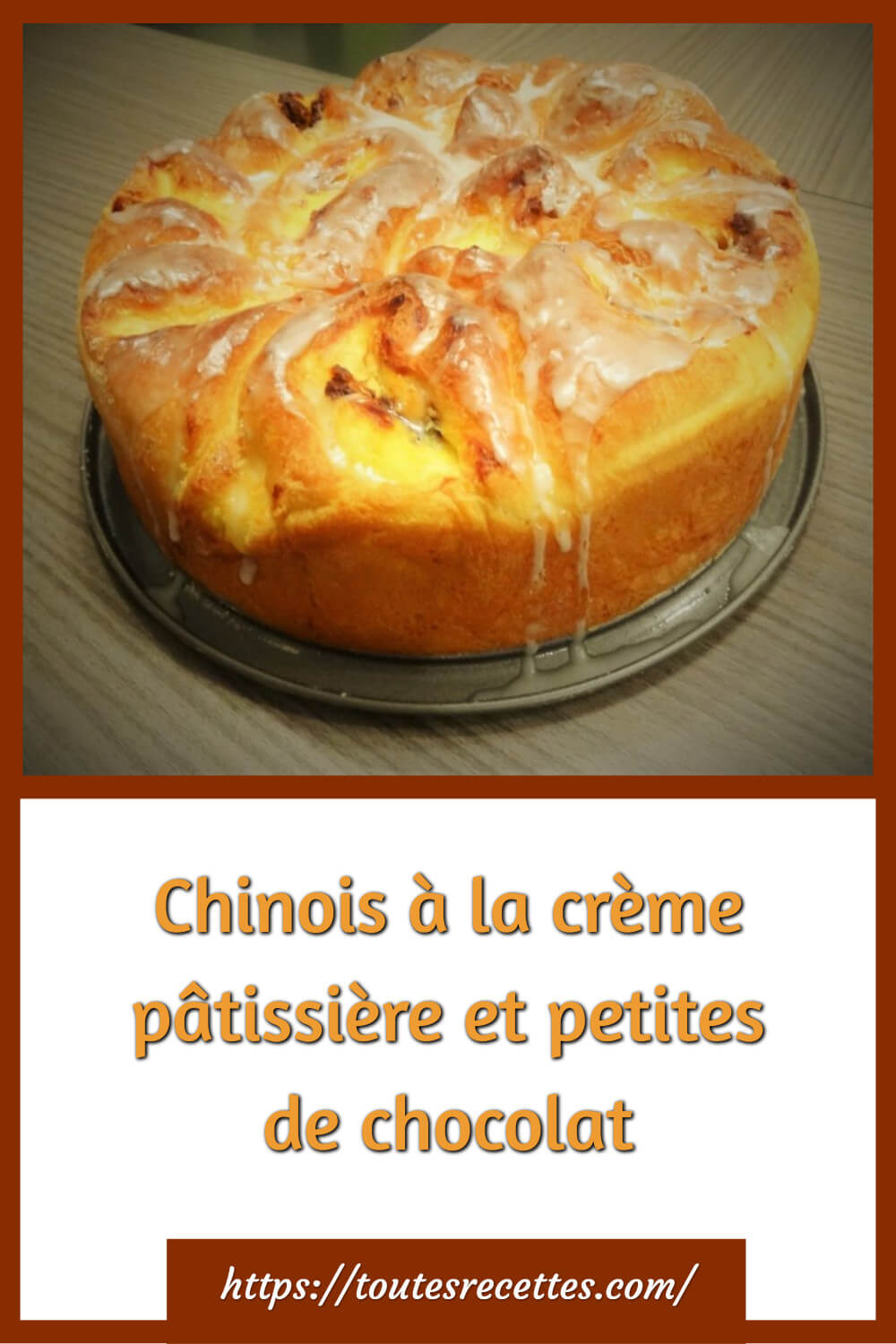 Gâteau Chinois à la crème pâtissière et pépites de chocolat – Toutes ...