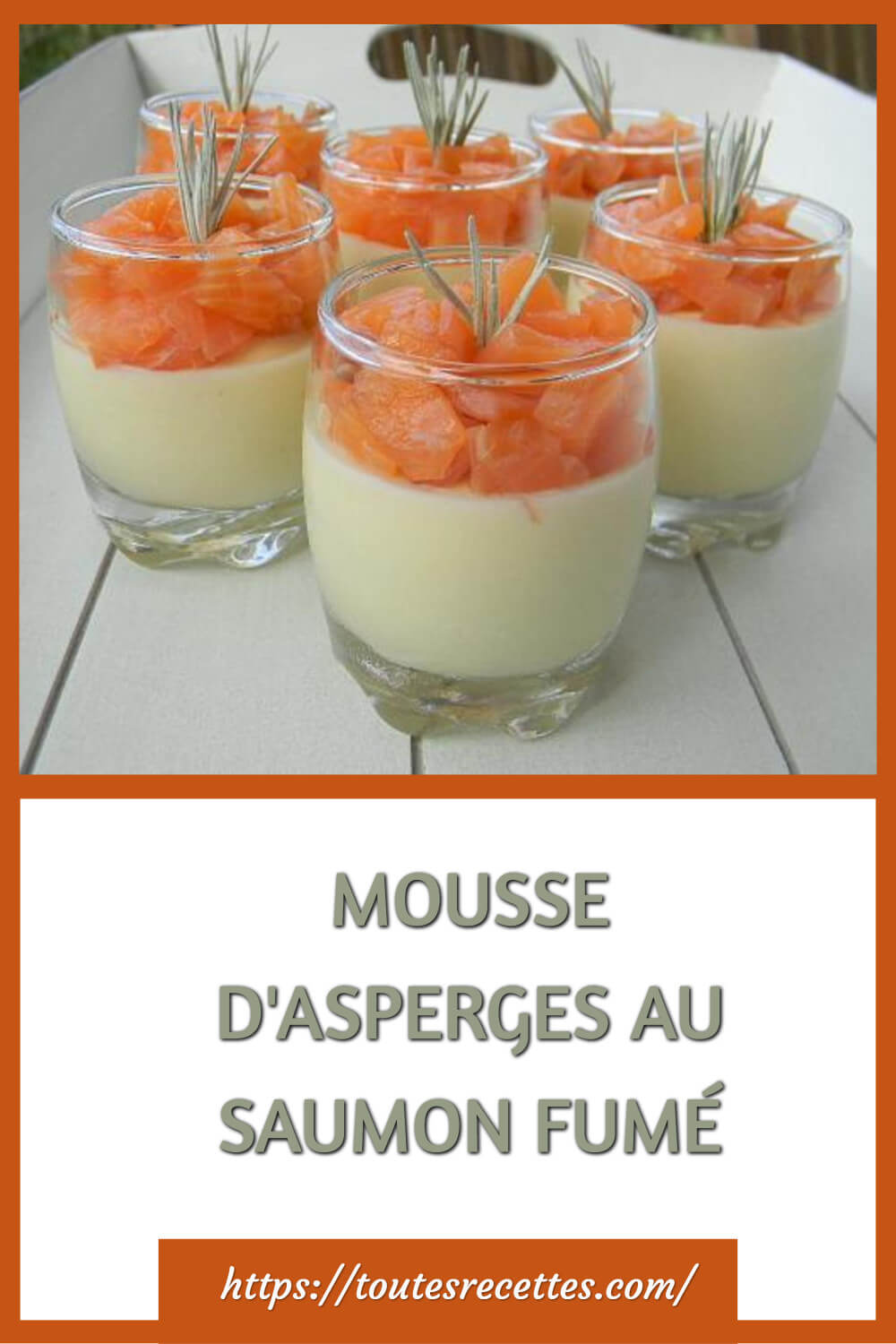 Mousse Dasperges Au Saumon Fumé En Verrines Toutes Recettes