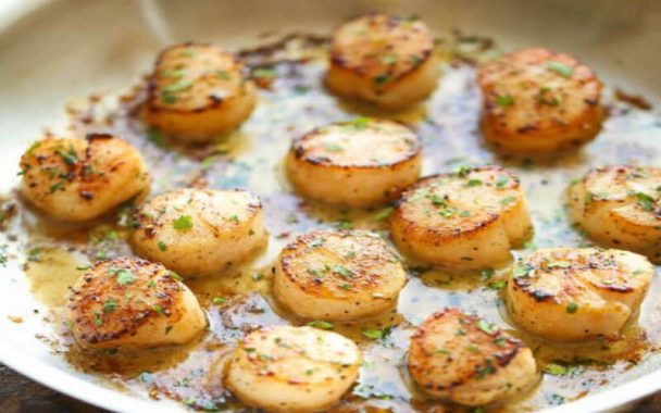 Pétoncles grillés au beurre à l’ail et citron en 15 minutes – Toutes ...