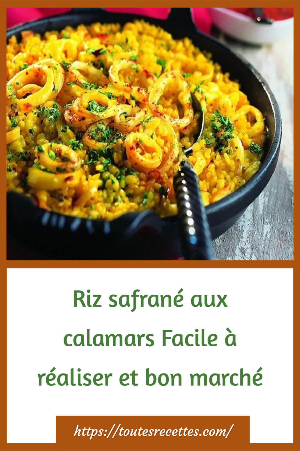 Riz safrané aux calamars Facile à réaliser et bon marché – Toutes Recettes