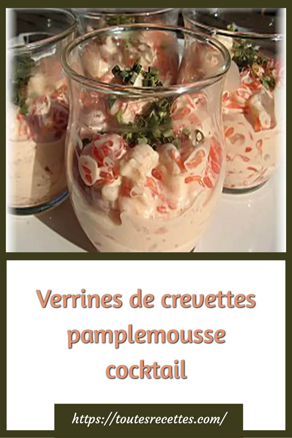 Verrines de crevettes pamplemousse cocktail – Toutes Recettes