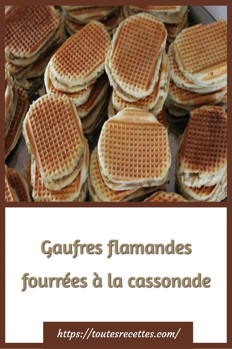 Gaufres flamandes fourrées à la cassonade – Toutes Recettes