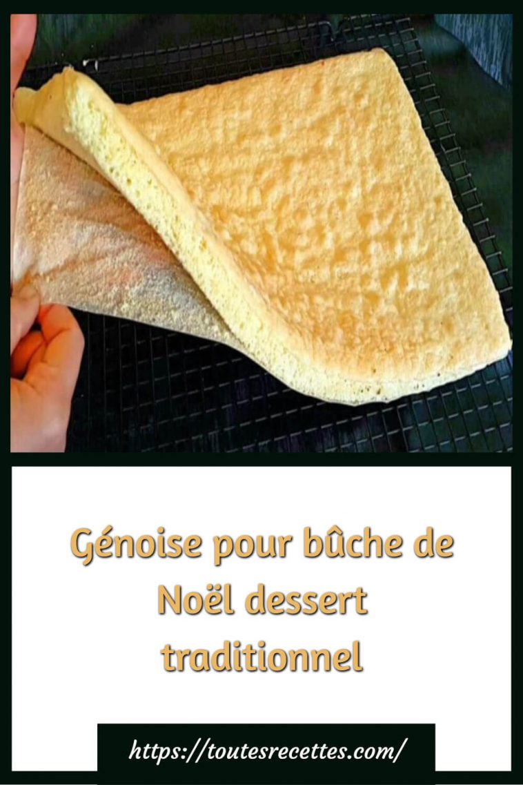 Génoise pour bûche de Noël dessert traditionnel – Toutes Recettes