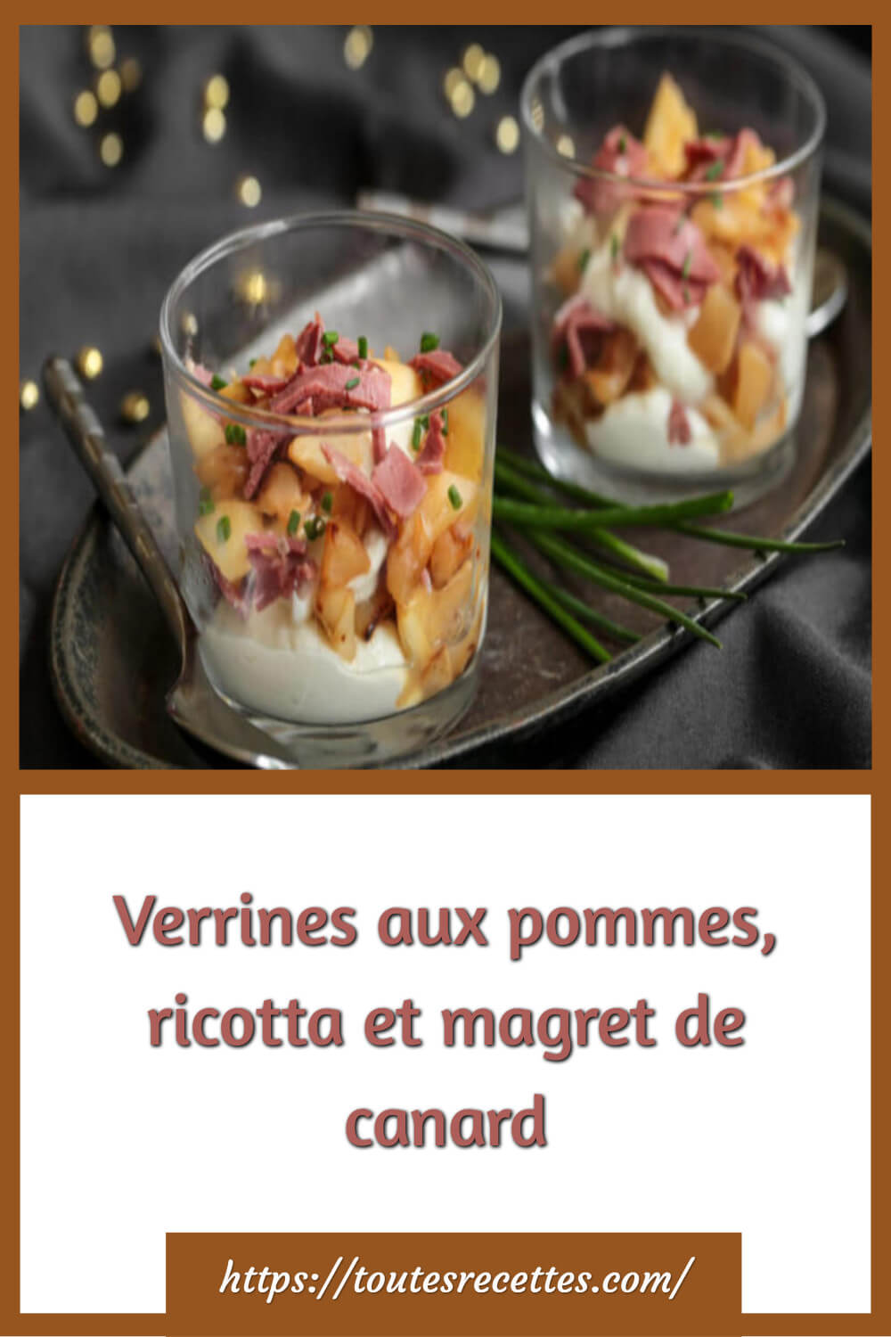 Verrines aux pommes, ricotta et magret de canard – Toutes Recettes