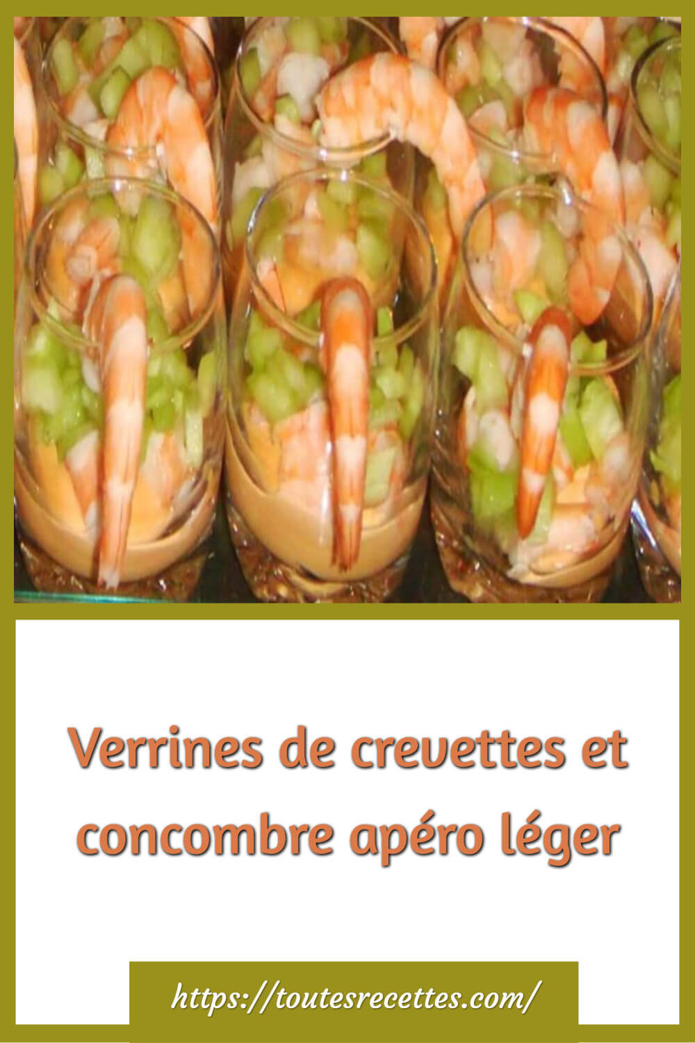 Verrines de crevettes et concombre apéro léger – Toutes Recettes