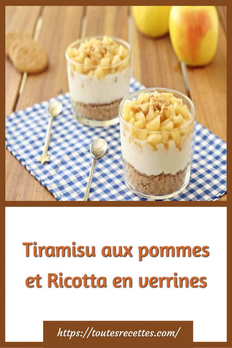 Tiramisu aux pommes et Ricotta en verrines – Toutes Recettes