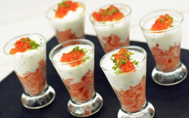Verrines de saumon fumé et Philadelphia – Toutes Recettes
